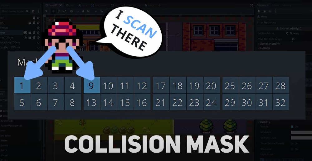 Godot Collision Layers and Masks Simplified · Bacon and Games